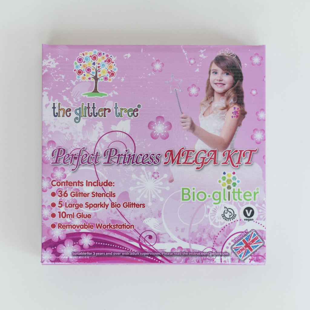 Princess fun glitter tattoo kit. Great value 36 stencil mega party pac ...