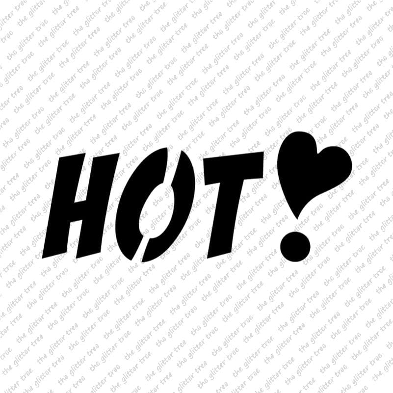 HOT Stencil - Ideal For Glitter Tattoos – The Glitter Tree