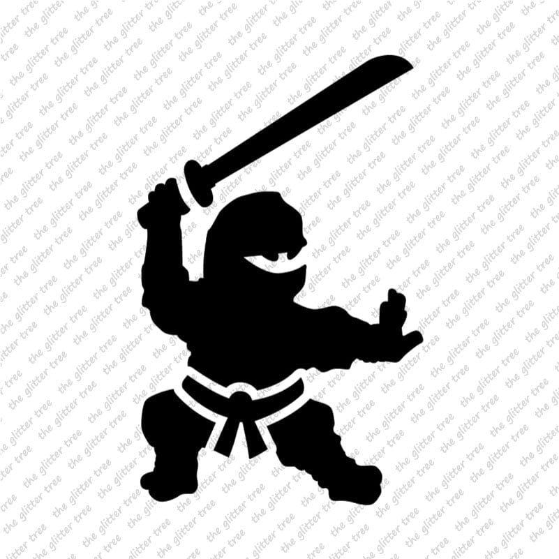 Ninja Stencil – The Glitter Tree