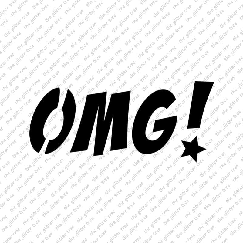 OMG Individual Stencil - Ideal For Glitter Tattoos – The Glitter Tree