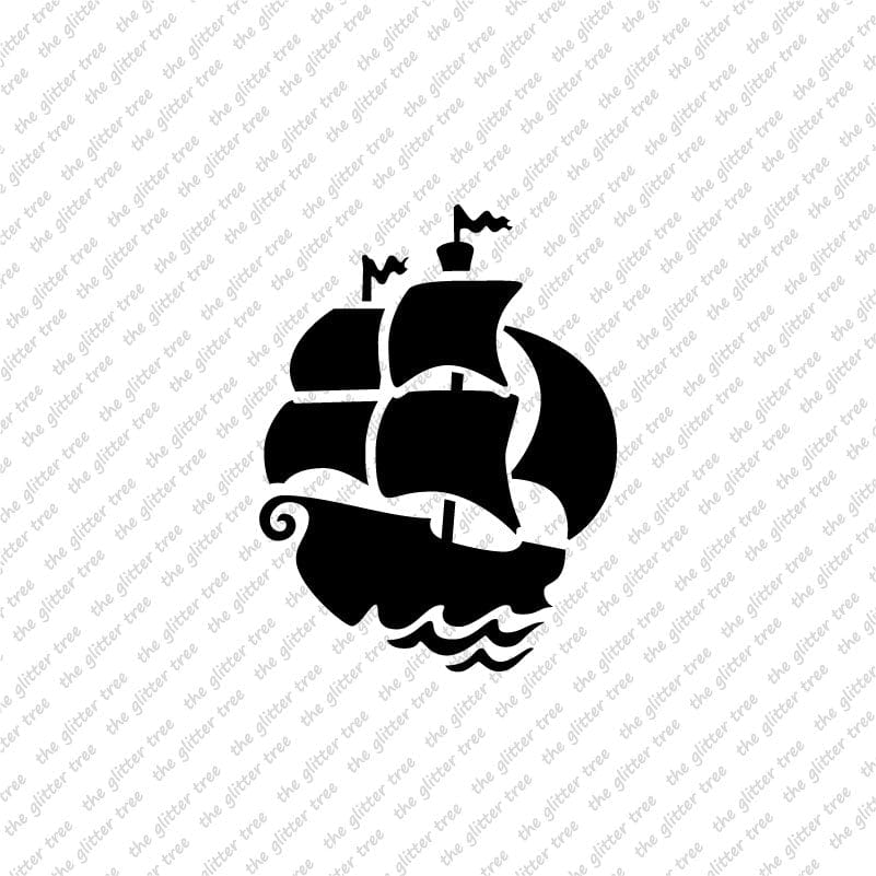 Pirates Ship Stencil – The Glitter Tree