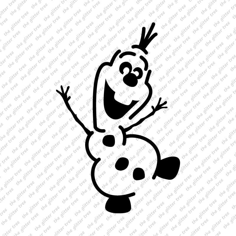 Snowman Stencil – The Glitter Tree