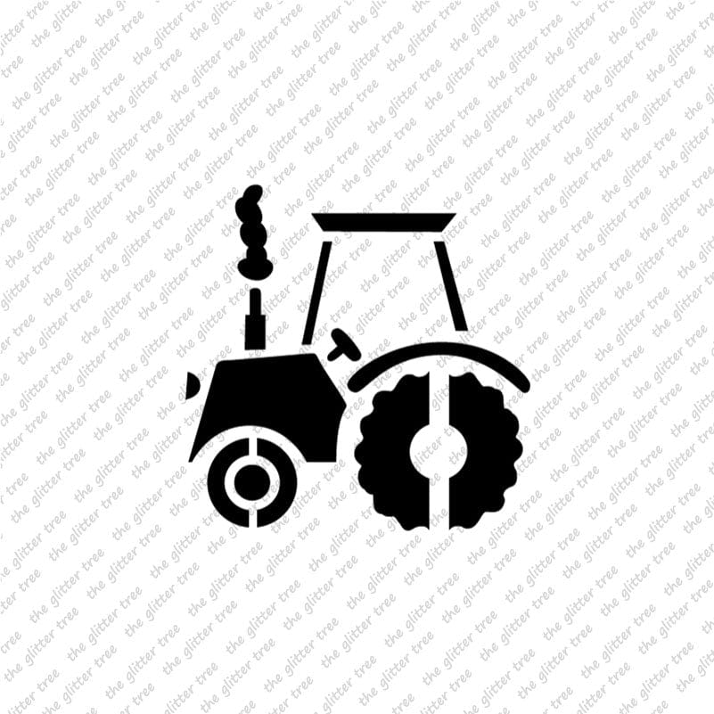 Tractor Stencil – The Glitter Tree