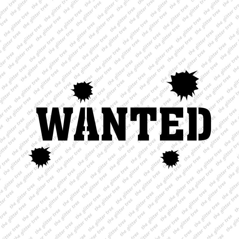 Wanted Stencil – The Glitter Tree